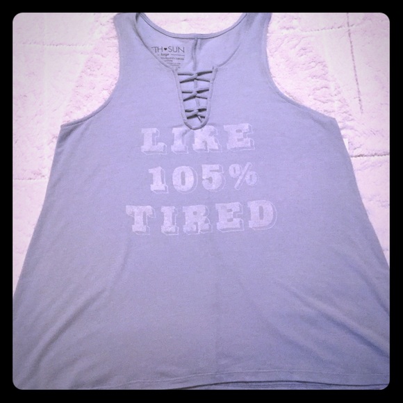 Fifth Sun | Tops | Like 5 Tired Tank | Poshmark